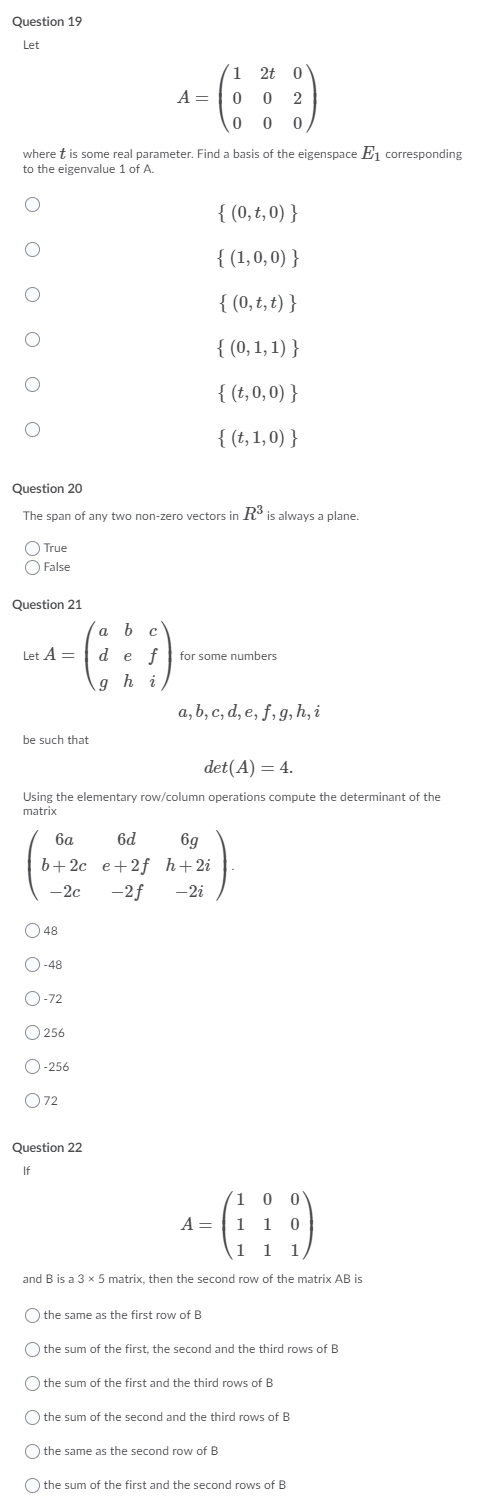 Solved Question 13 If {v1, v2} is a linearly dependent set | Chegg.com