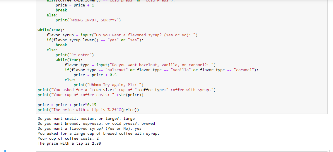 Solved NEED HELP FIXING MY CODE(The output is only | Chegg.com
