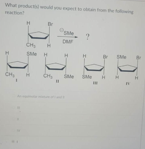 Solved What product(s) would you expect to obtain from the | Chegg.com