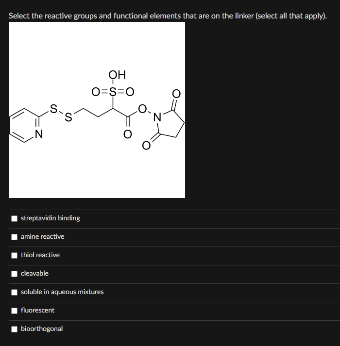 Solved Select the reactive groups and functional elements | Chegg.com