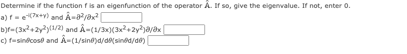 Solved Determine if the function f is an eigenfunction of | Chegg.com