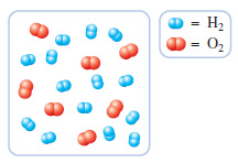 Solved A few hydrogen and oxygen molecules are introduced | Chegg.com