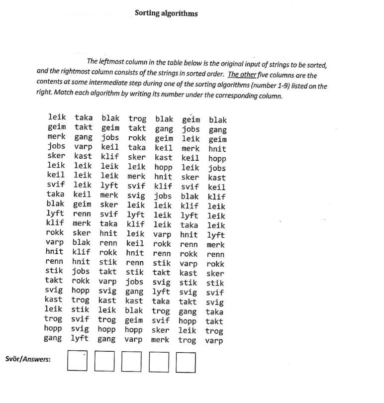 Solved 1 Selection Sort 2 Insertion Sort 3 Mergesort Top