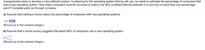Solved A Programmer Plans To Develop A New Software System