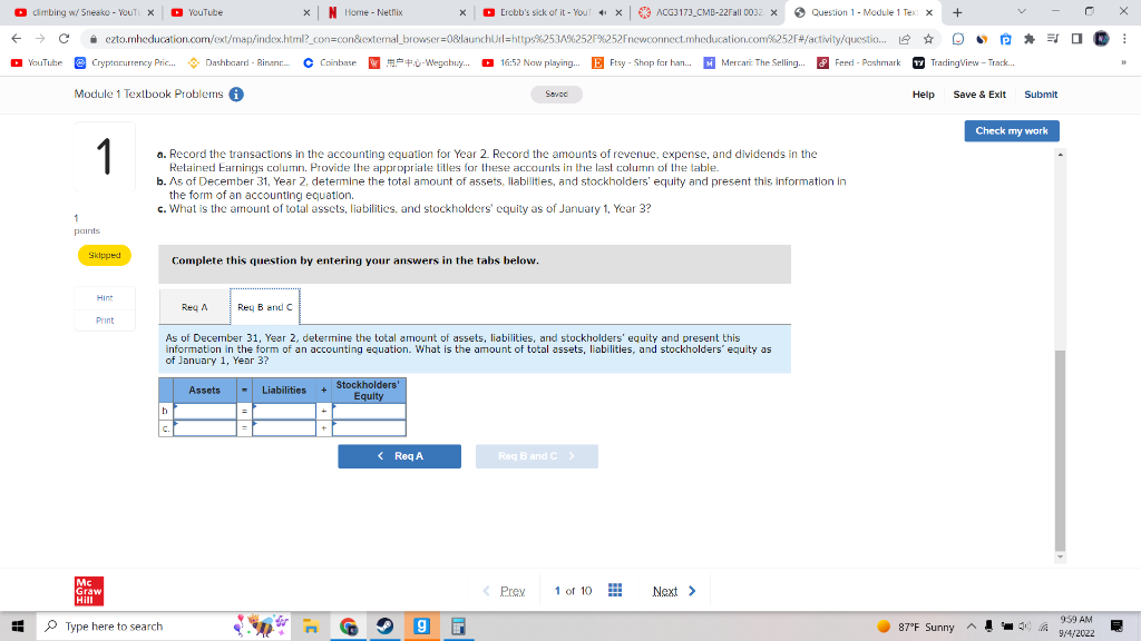 Solved Problem: Module 1 Textbook Problem 1 Leorning | Chegg.com