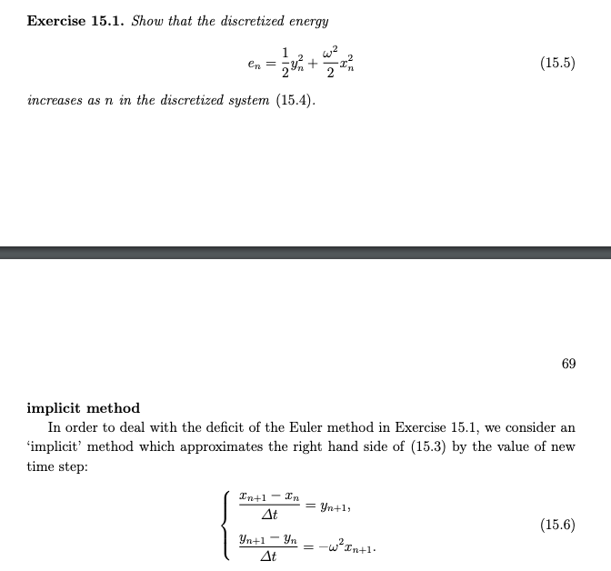 Solved mass-spring system The simplest example (cf. Example | Chegg.com