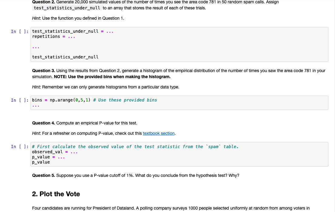 Question 2. Generate 20,000 simulated values of the | Chegg.com