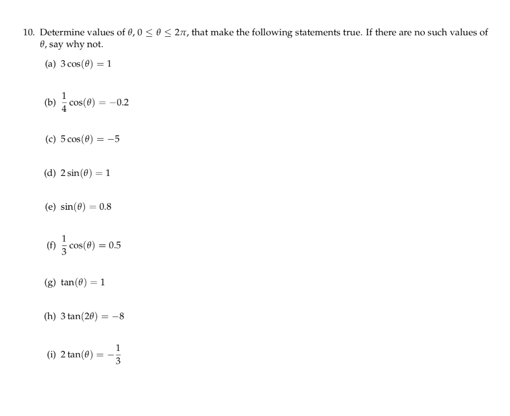 Solved 10. Determine values of 0,0