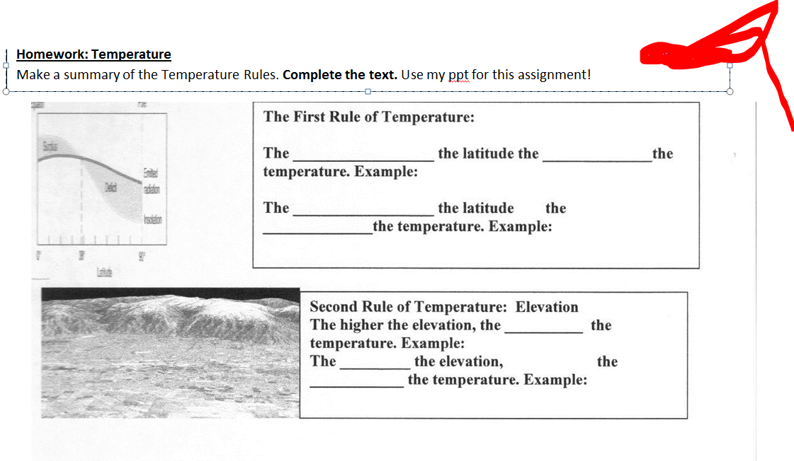 Solved Homework: Temperature Make a summary of the | Chegg.com