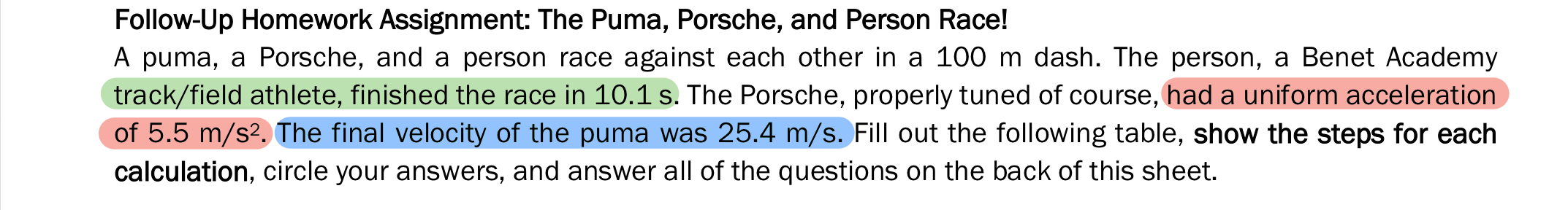 Solved Follow-Up Homework Assignment: The Puma, Porsche, and | Chegg.com