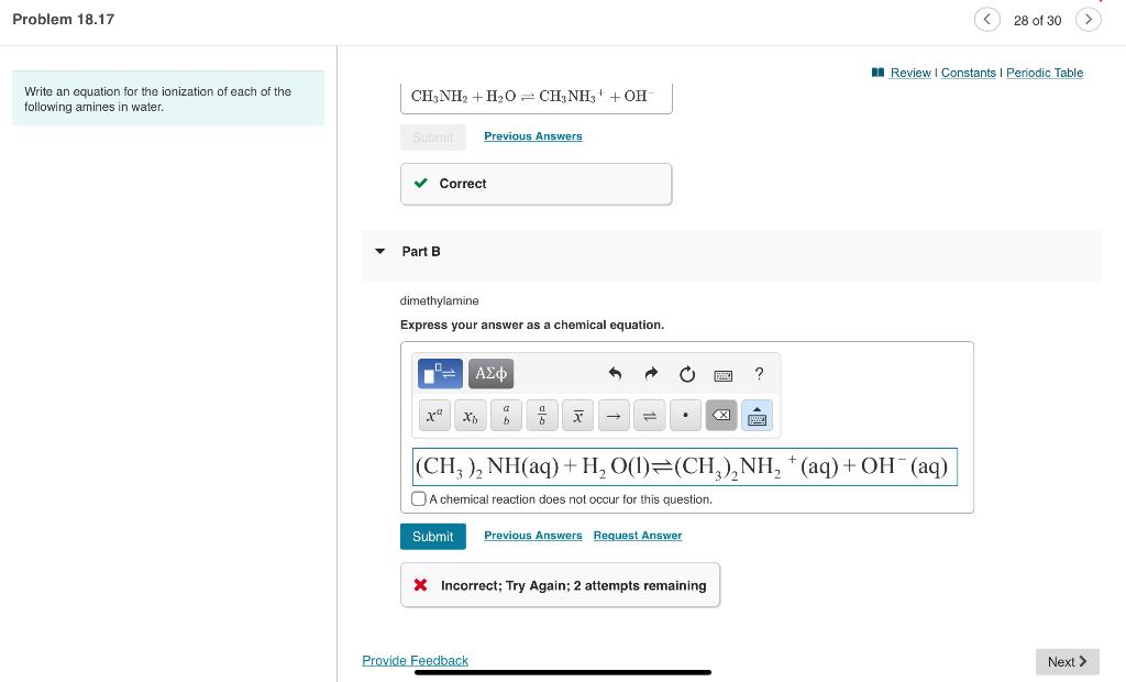 Solved A Review Constants Periodic Table Write the balanced | Chegg.com