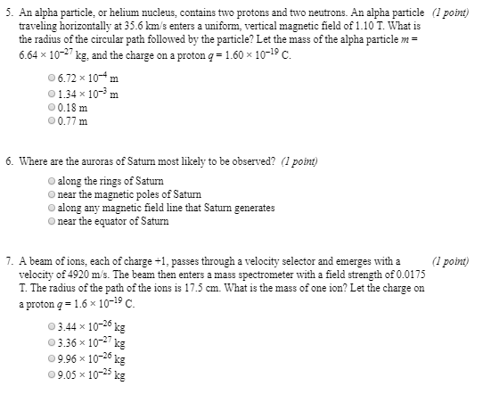 Solved 5. An alpha particle, or helium nucleus, contains two | Chegg.com