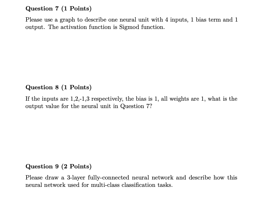 Solved Question 7 (1 Points) Please use a graph to describe | Chegg.com