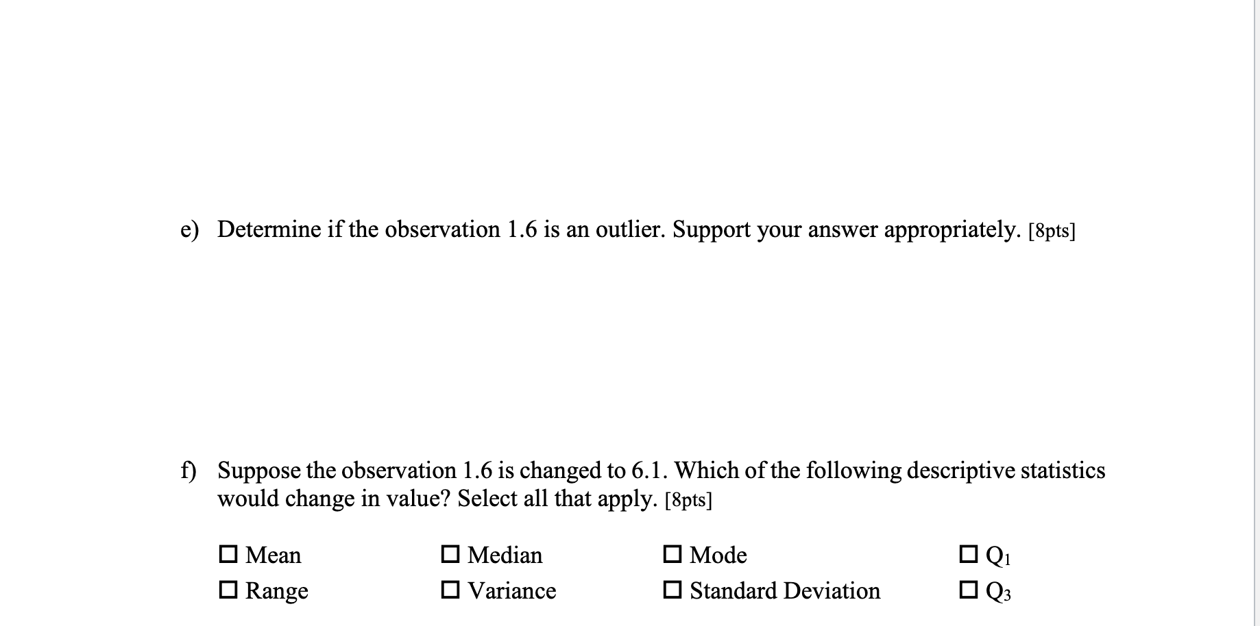Solved Question 1 The United States Postal Service Usps Chegg