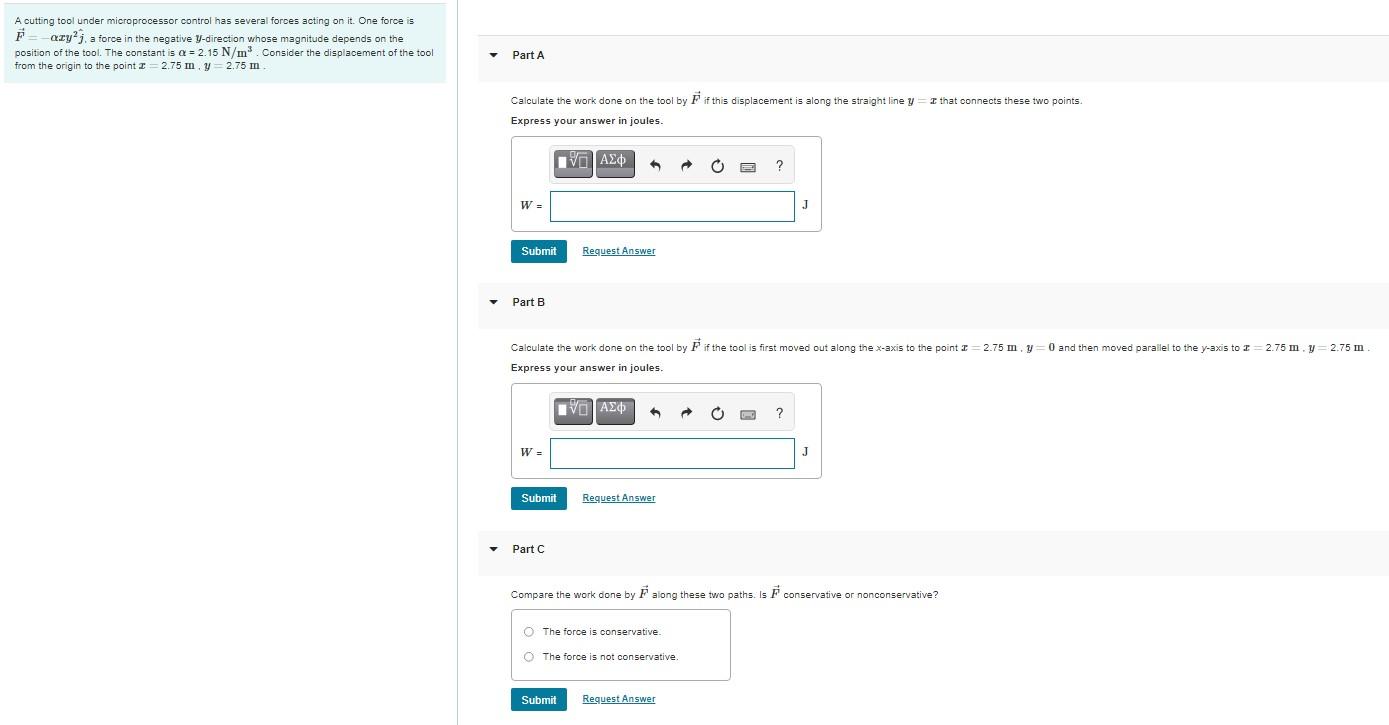 Solved A cutting tool under microprocessor control has | Chegg.com