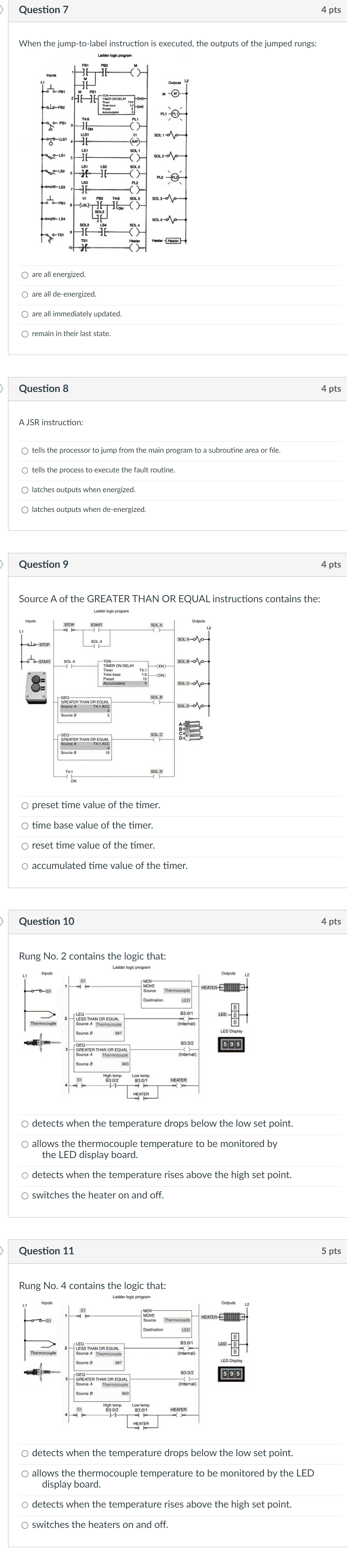 Solved Rung No. 2 will be true: at all times. when the | Chegg.com
