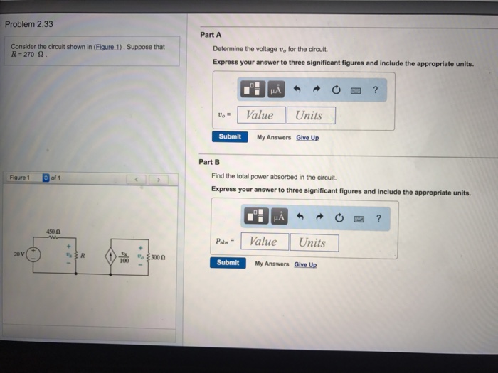Solved Problem 2.17 Part A Consider the circuit shown in | Chegg.com