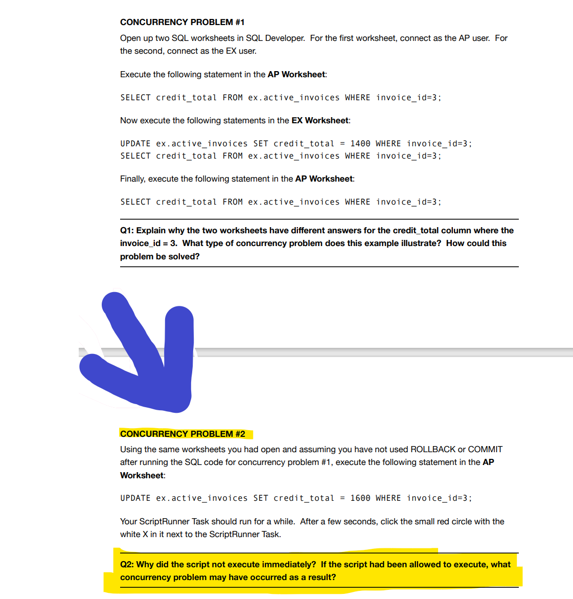 Solved I need a concurrency tutorial (concurrency is my weak | Chegg.com