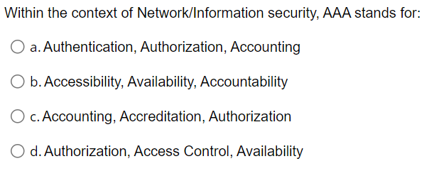Solved Within the context of Network/Information security, | Chegg.com
