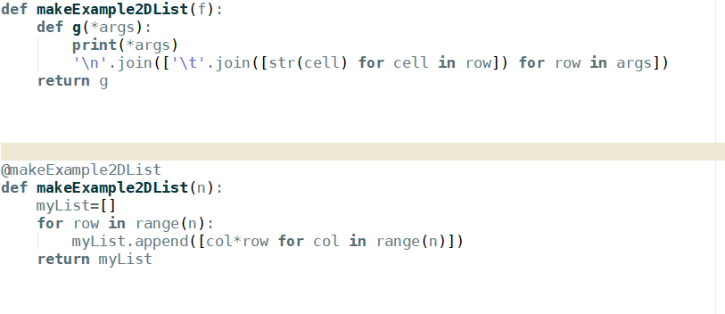 Solved PYTHON. My assignment requires us to make a decorator | Chegg.com