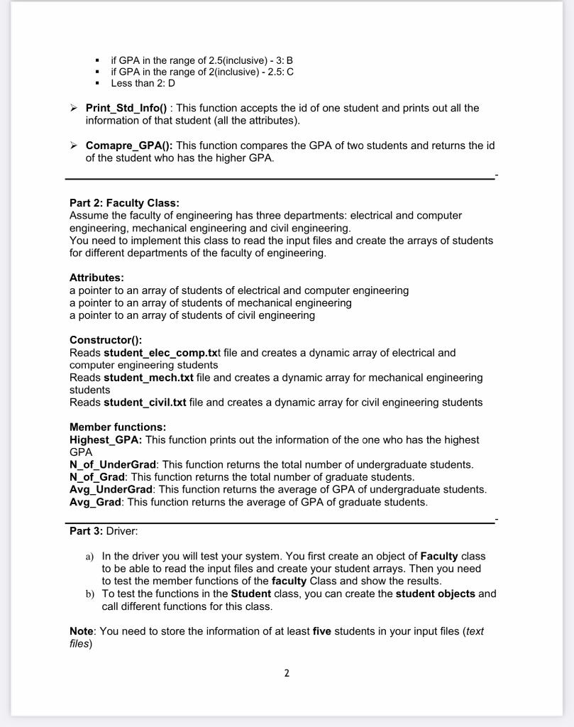 Solved Pointers, File I/O, Exception Handling, Functions and | Chegg.com