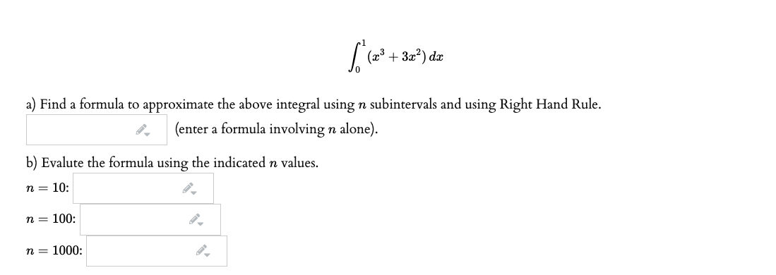 Solved La (x2 + 3x?) dx a) Find a formula to approximate the | Chegg.com