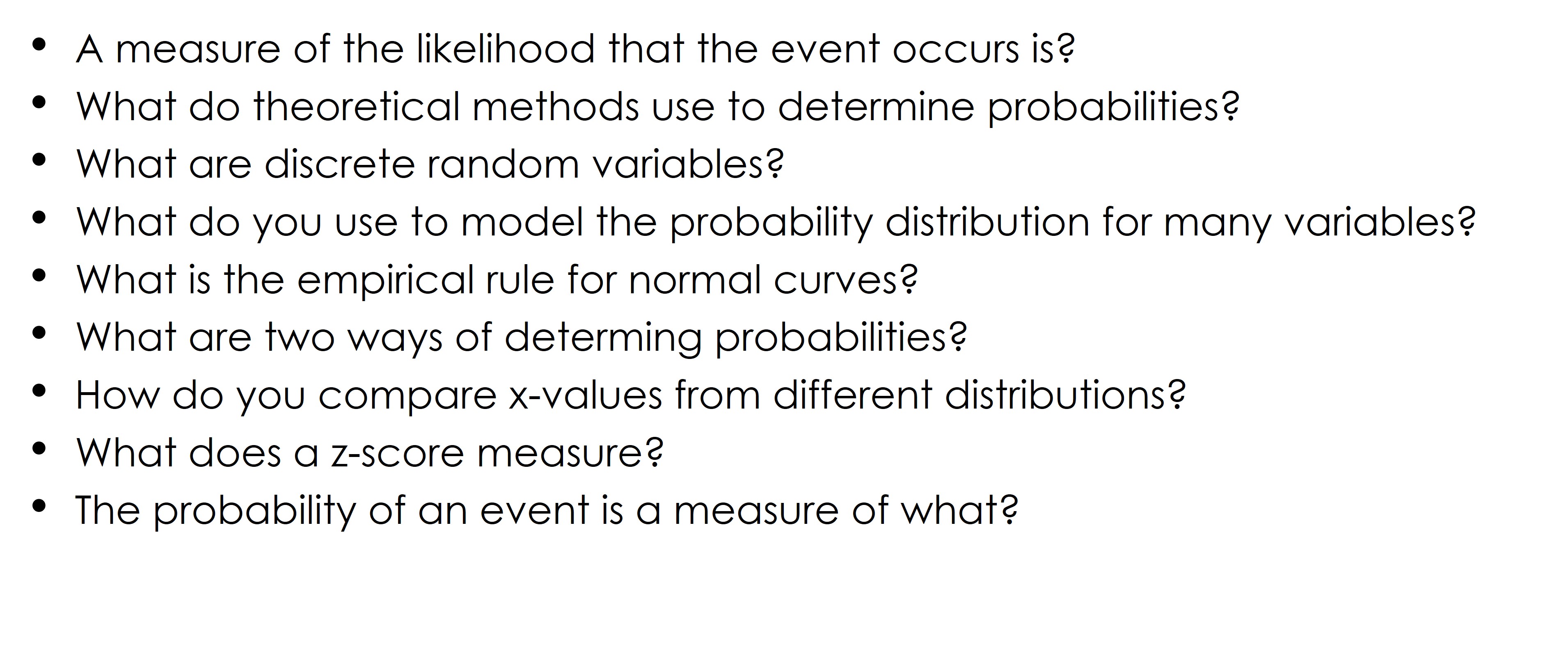 Solved A measure of the likelihood that the event occurs is? | Chegg.com