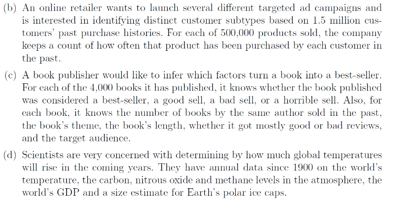 Solved Explain whether each scenario below is a regression, | Chegg.com