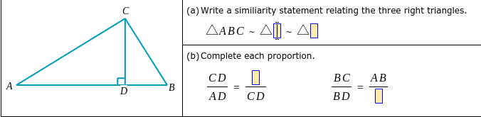 Solved с (a) Write a similiarity statement relating the | Chegg.com