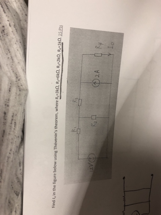 Solved Find Io in the figure below using Thévenin's theorem, | Chegg.com