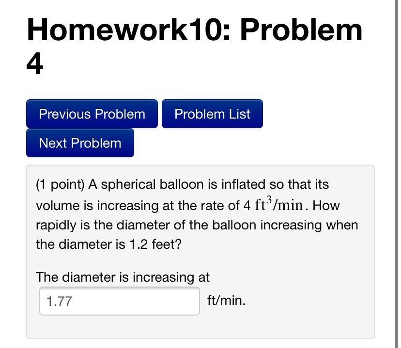Solved Homework 10 Problem 4 Previous Problem Problem List 9464