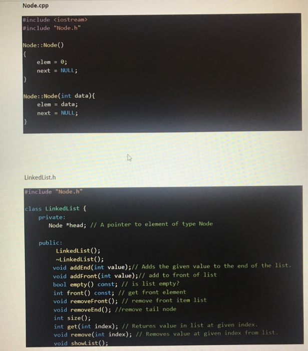 Solved Use the code provided to you under lab 6(or copy it | Chegg.com