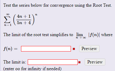 Solved Test the series below for convergence using the Ratio | Chegg.com