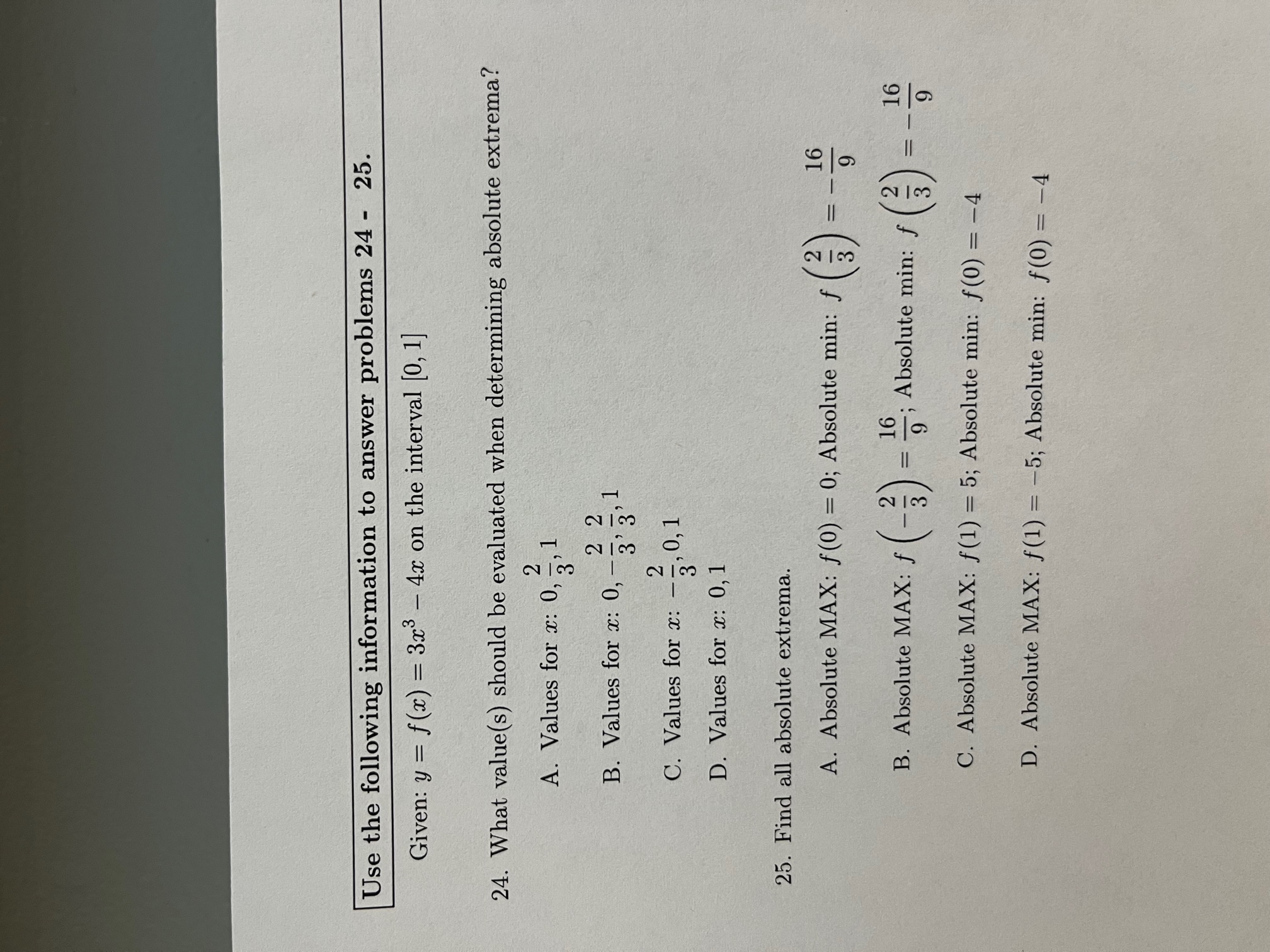 Solved Use the following information to answer problems | Chegg.com