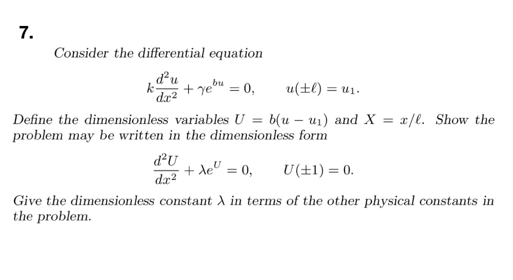 Solved 7. Consider the differential equation Define the | Chegg.com
