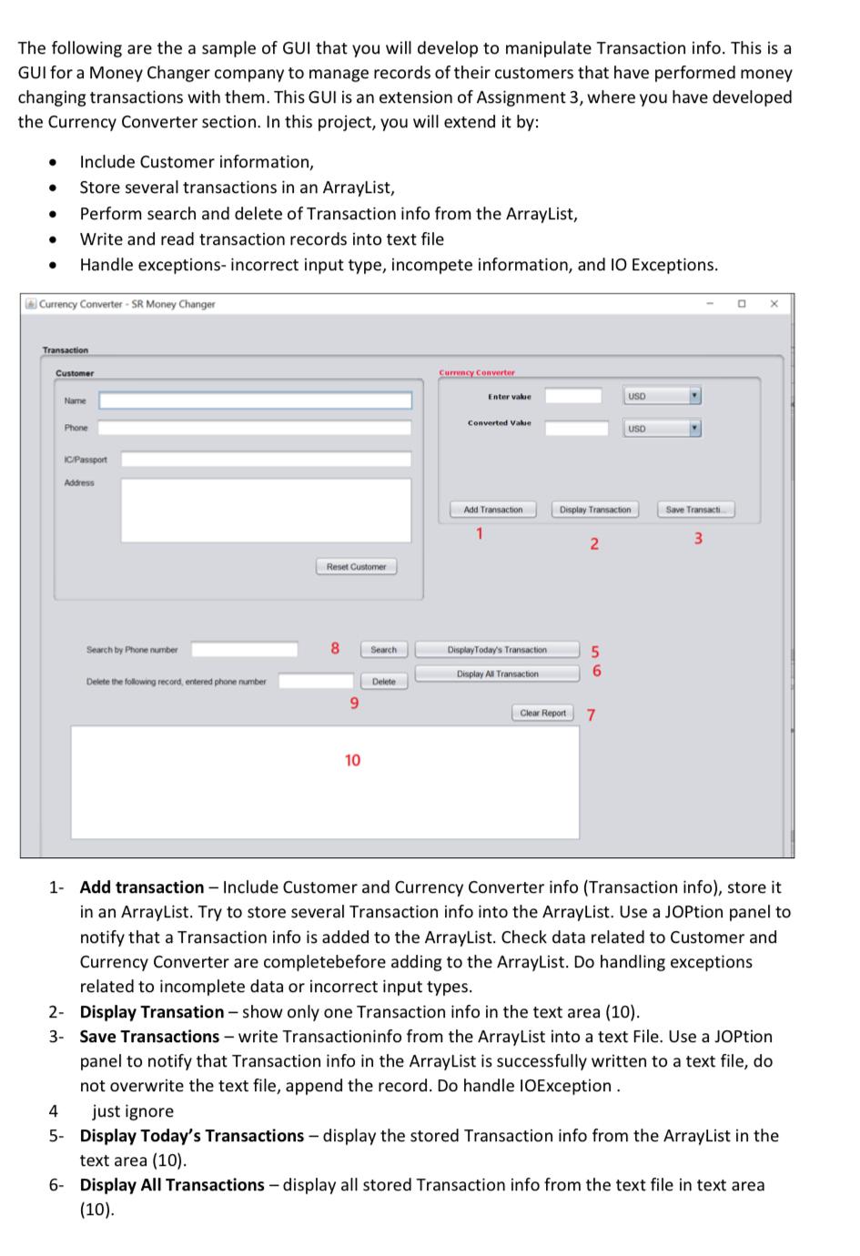 You are given two interfaces: Currency and Customer. | Chegg.com