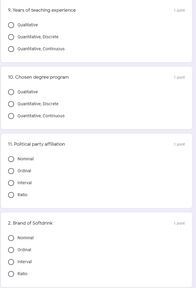Solved Classify the following variables as qualitative | Chegg.com
