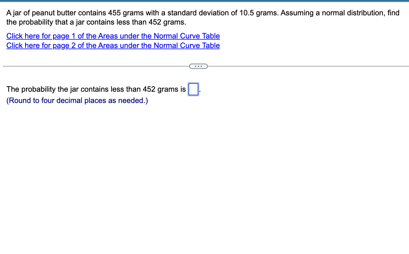 Solved A jar of peanut butter contains 455 grams with a | Chegg.com