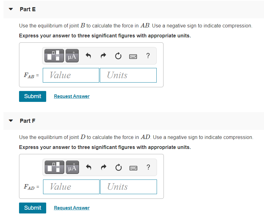Solved Learning Goal: Part A To use the method of joints to | Chegg.com