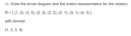 Solved 1) Draw the arrow diagram and the matrix | Chegg.com
