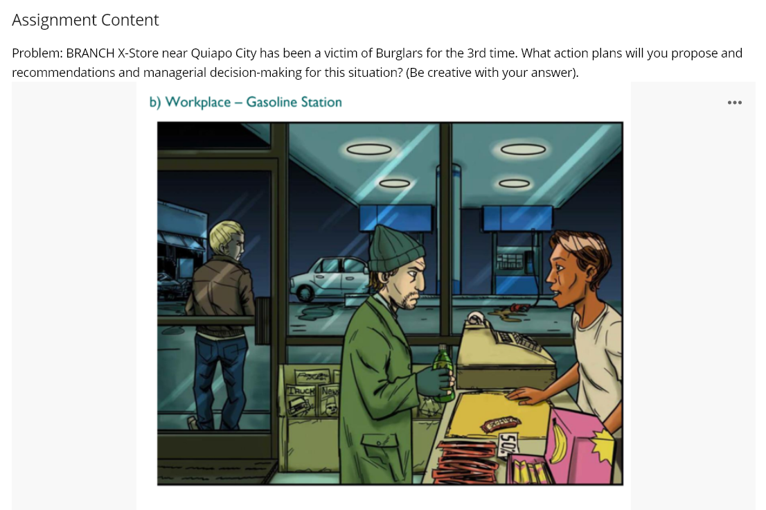 Assignment content Problem: BRANCH X-Store near | Chegg.com