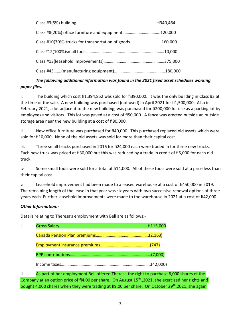 SUBJECT: PERSONAL TAXATION PLEASE SOLVE THE QUESTION | Chegg.com