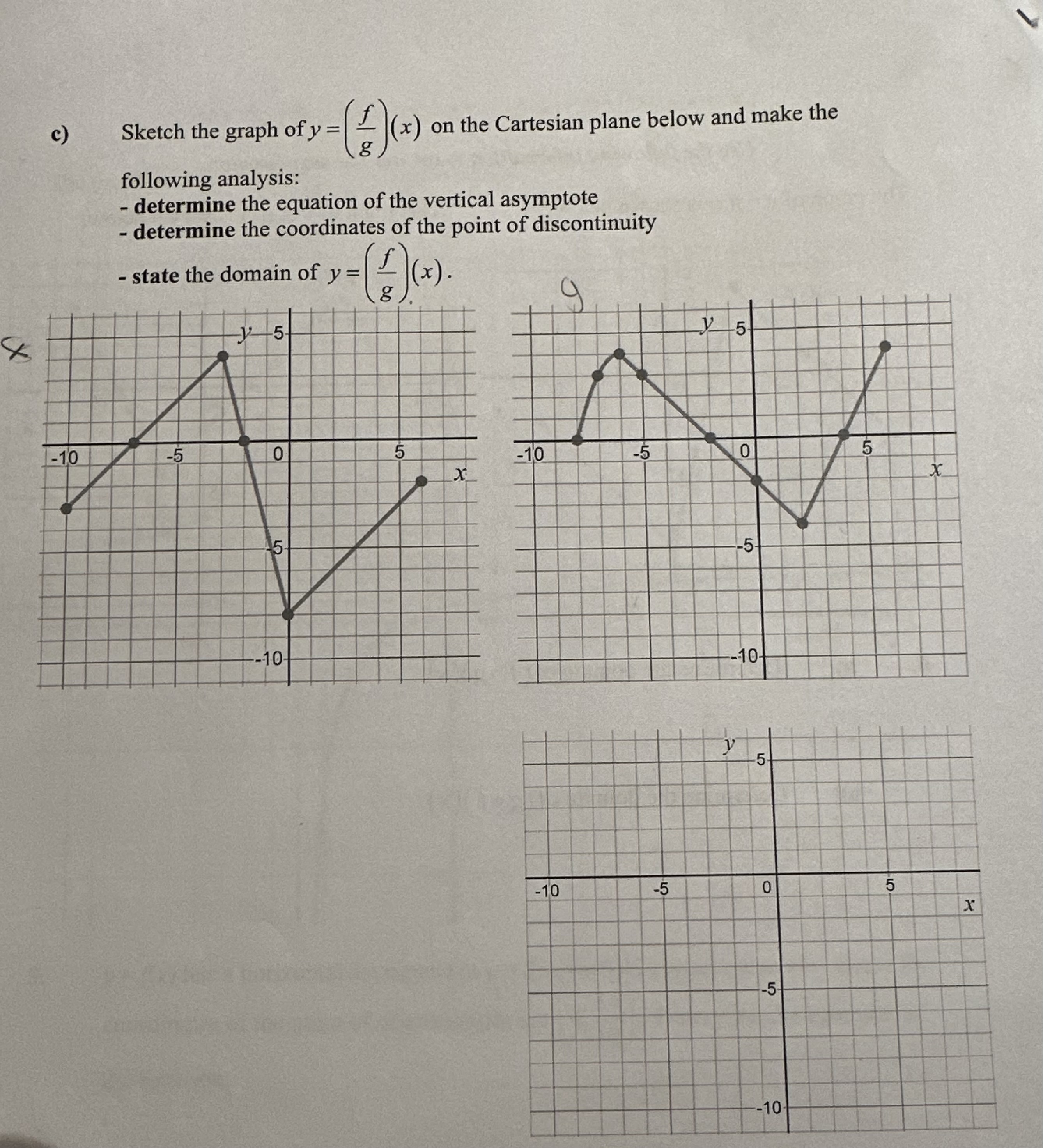 Sketch the graph of y=(gf)(x) on the Cartesian plane | Chegg.com