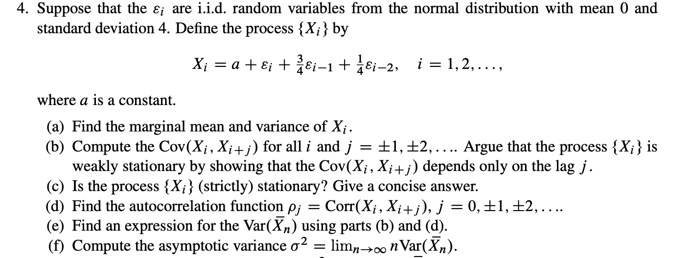 Suppose that the εi are i.i.d. random variables from | Chegg.com