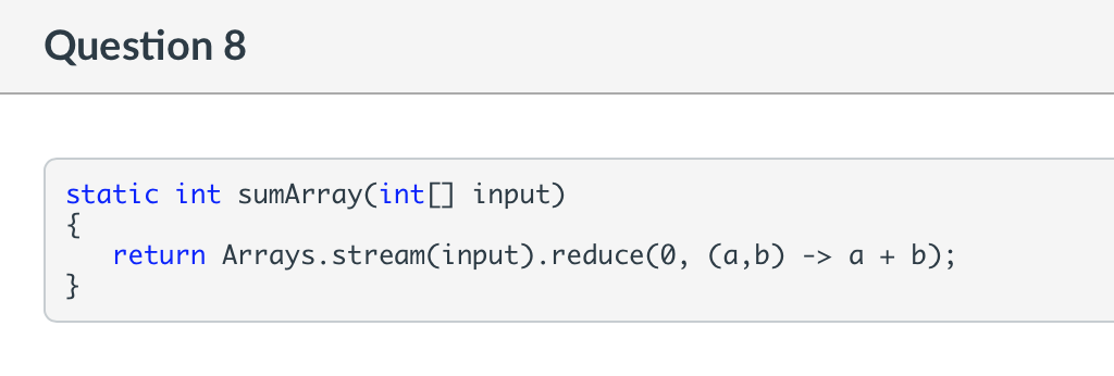 Solved Rewrite the following Java methods in three | Chegg.com