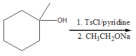 Solved o -OH 1. TsCl/pyridine 2. CH3CH ON | Chegg.com