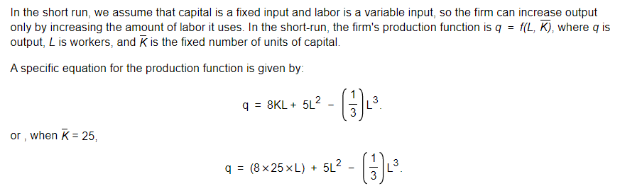 Solved The marginal productivity of using one more unit of | Chegg.com