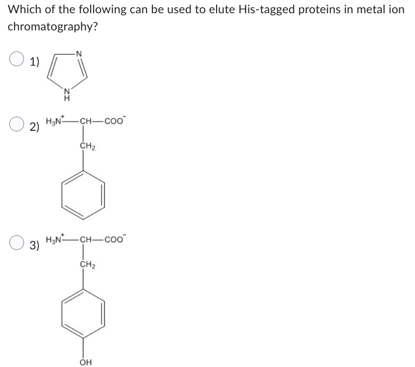 Solved Which of the following can be used to elute | Chegg.com