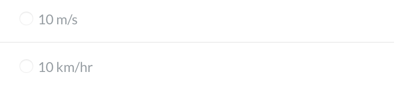 Solved Which of the following speeds is the slowest? (Note: | Chegg.com