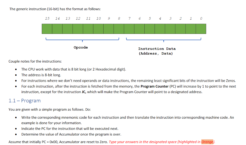 Solved A Microcontroller (MCU) is given with: - An | Chegg.com